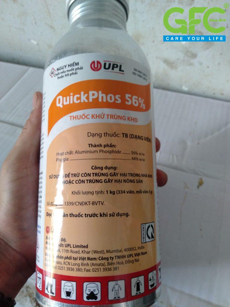 Thuốc khử trùng xông hơi, diệt mọt QUICKPHOS 56%